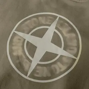 Stone Island Khaki Crewneck Loose Sweatshirt