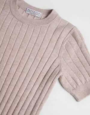 Brunello Cucinelli Ribbed Knit T-shirt