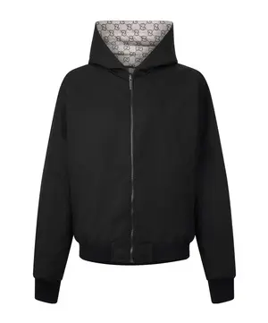 Gucci Retro Zip Up Hooded Jacket
