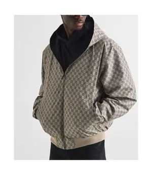 Gucci Retro Zip Up Hooded Jacket