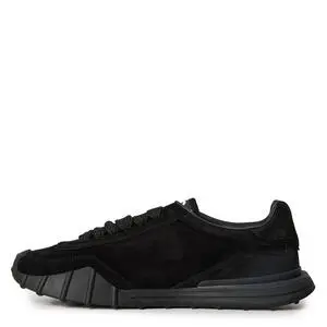 Dolce & Gabbana Allblack Suede Lowtop Shoes