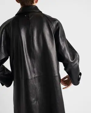 Prada Oversized Leather Coat