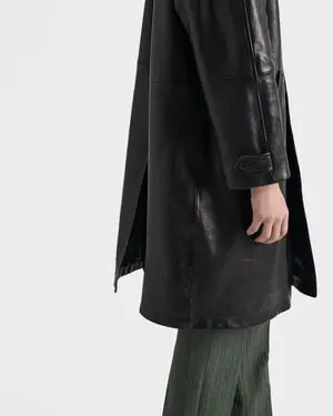 Prada Oversized Leather Coat