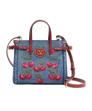 Valentino Garavani Embroidered Cherry Shoulder Bag