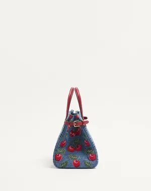 Valentino Garavani Embroidered Cherry Shoulder Bag