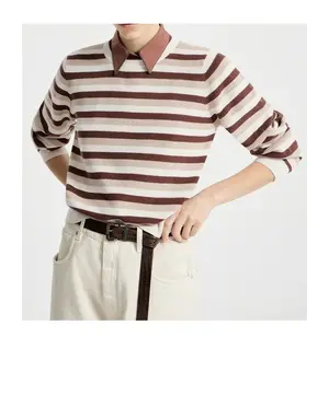 Brunello Cucinelli Striped Cotton Sweater