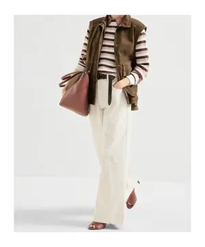 Brunello Cucinelli Striped Cotton Sweater