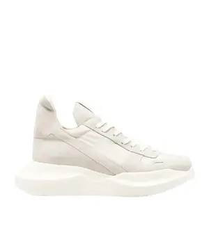 Rick Owens Lace-up Chunky Sole Sneakers - White