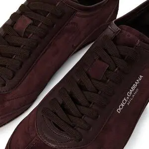 Dolce & Gabbana Dark Brown Suede Lowtop Casual Shoes