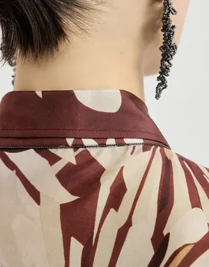 Brunello Cucinelli Bloom-print Monili-detail Maxi Dress