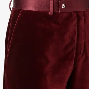 Fendi Velvet Cigarette Trousers