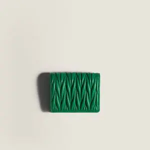 Miu Miu Small Matelassé Nappa Leather Wallet