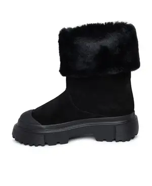 Hogan Faux-fur Detailed Boots