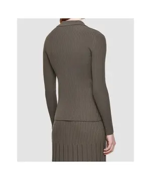 JOSEPH Long-sleeved Ribbed Knit Sweater