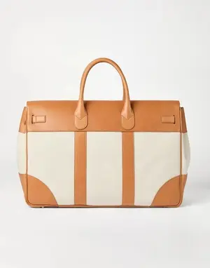 Brunello Cucinelli Leather-trimmed Canvas Holdall