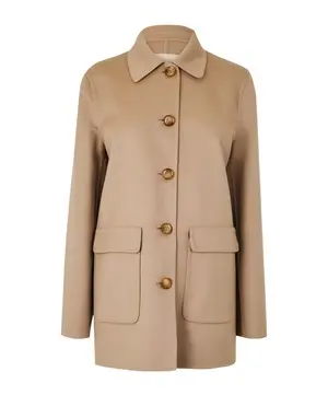 Valentino Garavani Short Lapel Wool Coat
