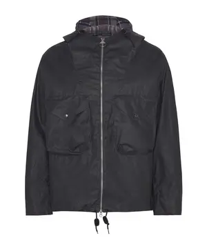 Barbour Utility Sapper Waxed Jacket With Drawstring Hood