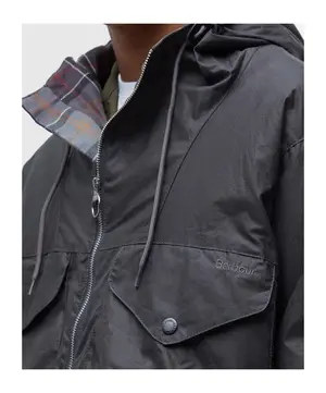 Barbour Utility Sapper Waxed Jacket With Drawstring Hood