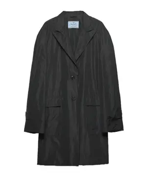 Prada Single-breasted Technical Taffeta Coat