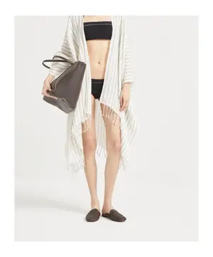 Brunello Cucinelli Monili Chain-embellished Bikini Briefs