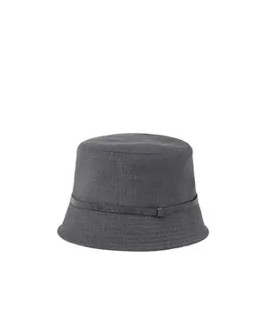 Brunello Cucinelli Monili Chain Detail Bucket Hat - Grey