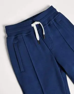 Brunello Cucinelli Drawstring Waistband Zip-detail Track Pants - Blue