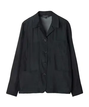 Rag & Bone Long-sleeved Shirt Jacket With Chest Pocket - Black