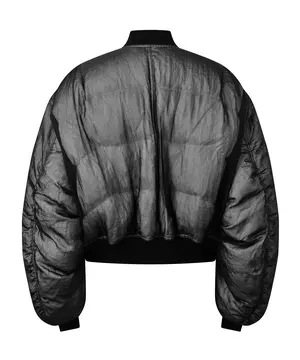 Rick Owens Short Quilted Padded Bomber Jacket