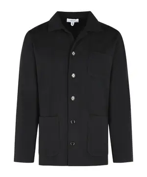 LARDINI Patch Pocket Knitted Jacket
