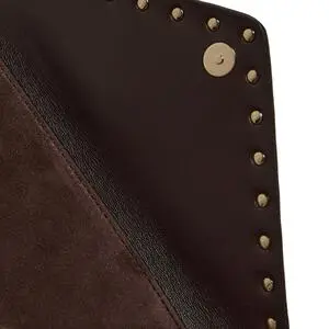 Valentino Garavani Brown Suede Envelope Bag