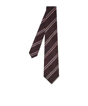 Paul Smith Striped Tie - Black
