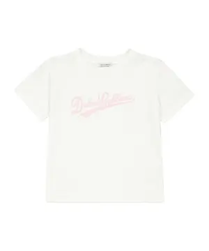 Dolce & Gabbana Off-white Crew-neck Short-sleeve T-shirt - No