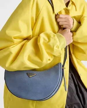 Prada Arqué Small Nubuck Leather Bag