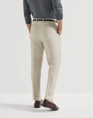 Brunello Cucinelli Pleated Hopsack Trousers