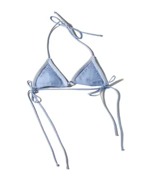 Miu Miu Cotton Bra - Blue
