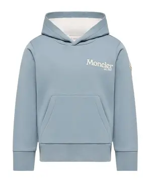 Moncler Cotton Fleece Hoodie With Embroidered Logo