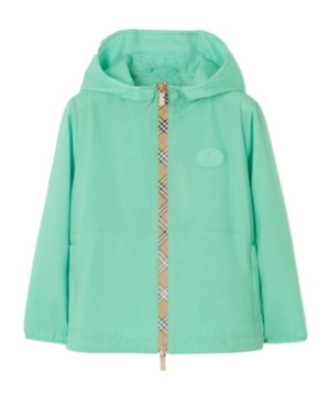 Burberry Checker-tape Hooded Jacket