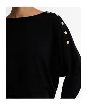 Barbour Knit Top With Button Detailing