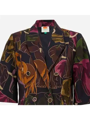 Farm Rio Lapel Casual Jacket