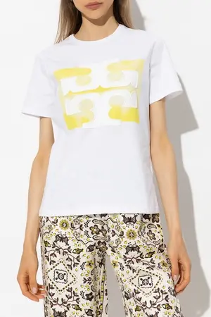 Tory Burch Logo-patch Cotton T-shirt