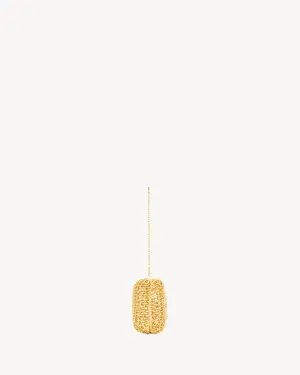 Saint Laurent Evening Clutch In Woven Metal