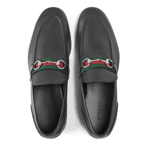 Gucci Leather Horsebit Loafers