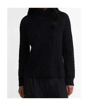 Barbour Cable Knit Turtleneck Sweater