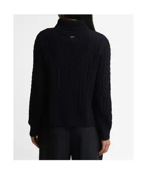 Barbour Cable Knit Turtleneck Sweater