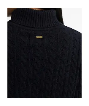 Barbour Cable Knit Turtleneck Sweater