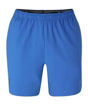 On Bright Blue Elastic-waist Sports Shorts - No