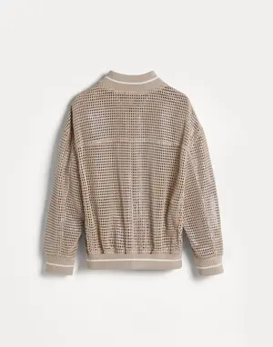 Brunello Cucinelli Perforated Leather Bomber Jacket