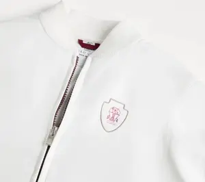 Brunello Cucinelli Cotton-blend Bomber Jacket With Logo Detail