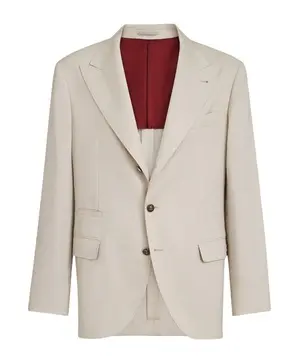 Brunello Cucinelli Peak-lapels Blazer - Nude
