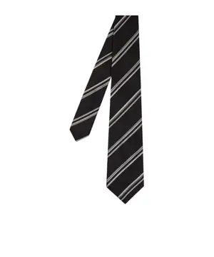 Paul Smith Striped Tie - Black